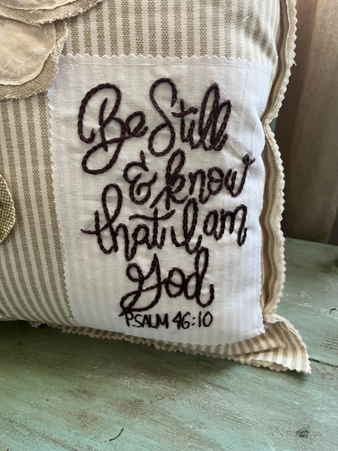 Shabby Chic Christian Pillow - Etsy