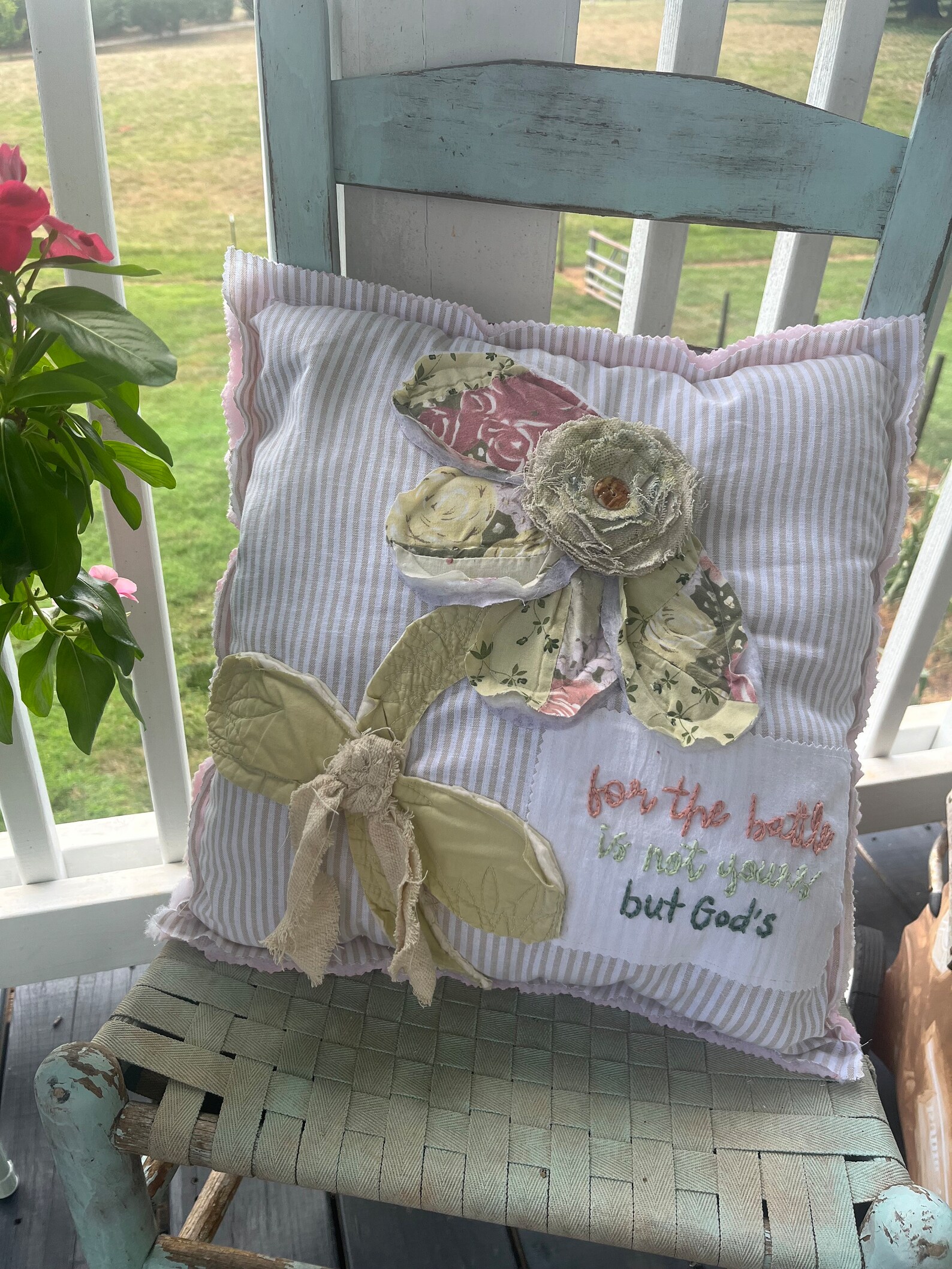 Handmade Shabby Chic Farmhouse Pillow - Etsy