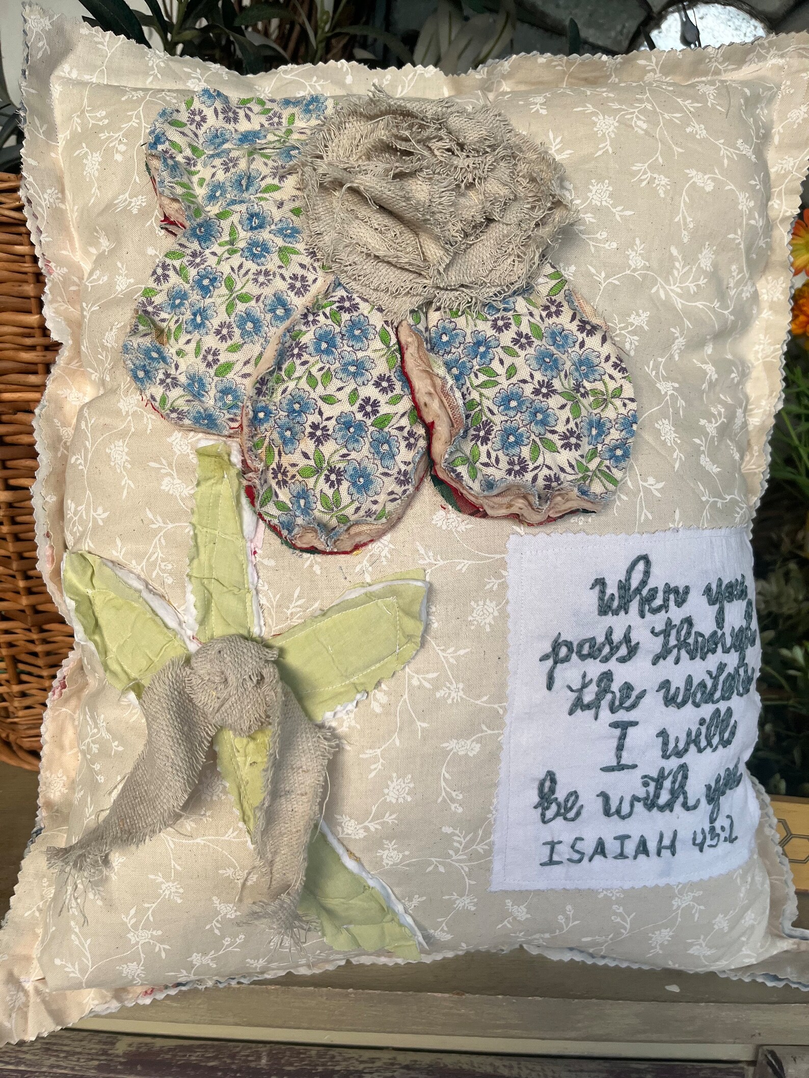 Handmade Shabby Farmhouse Pillow - Etsy