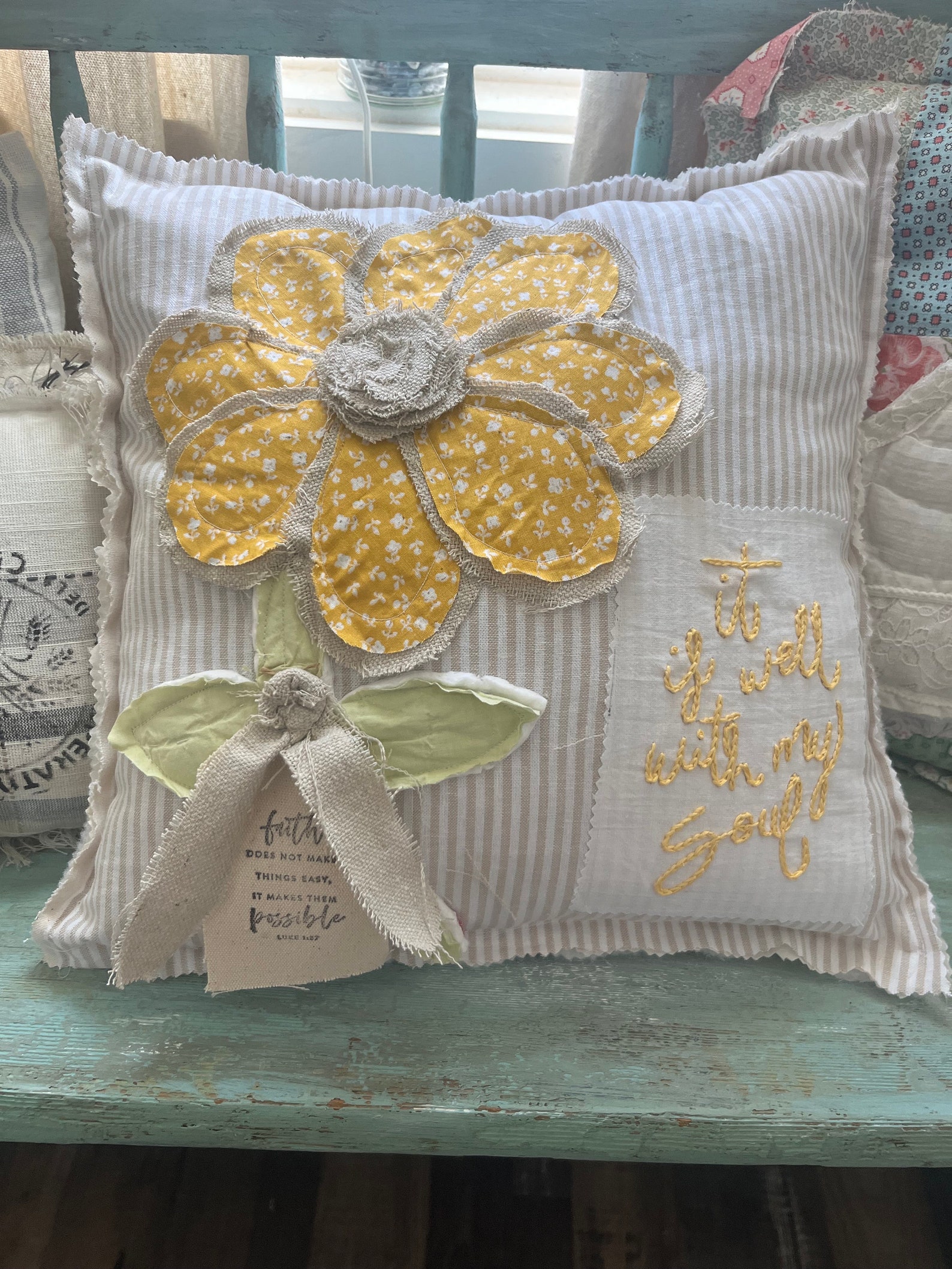 Shabby Farmhouse Pillow - Etsy