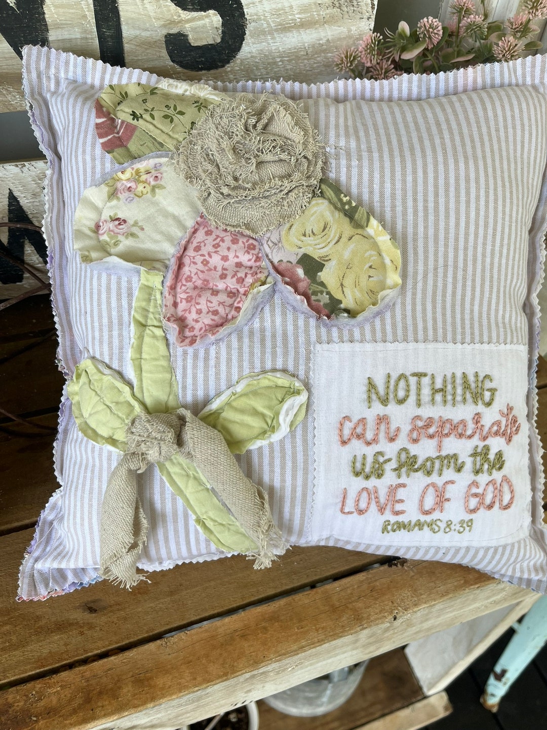 Shabby Farmhouse Verse Pillow - Etsy