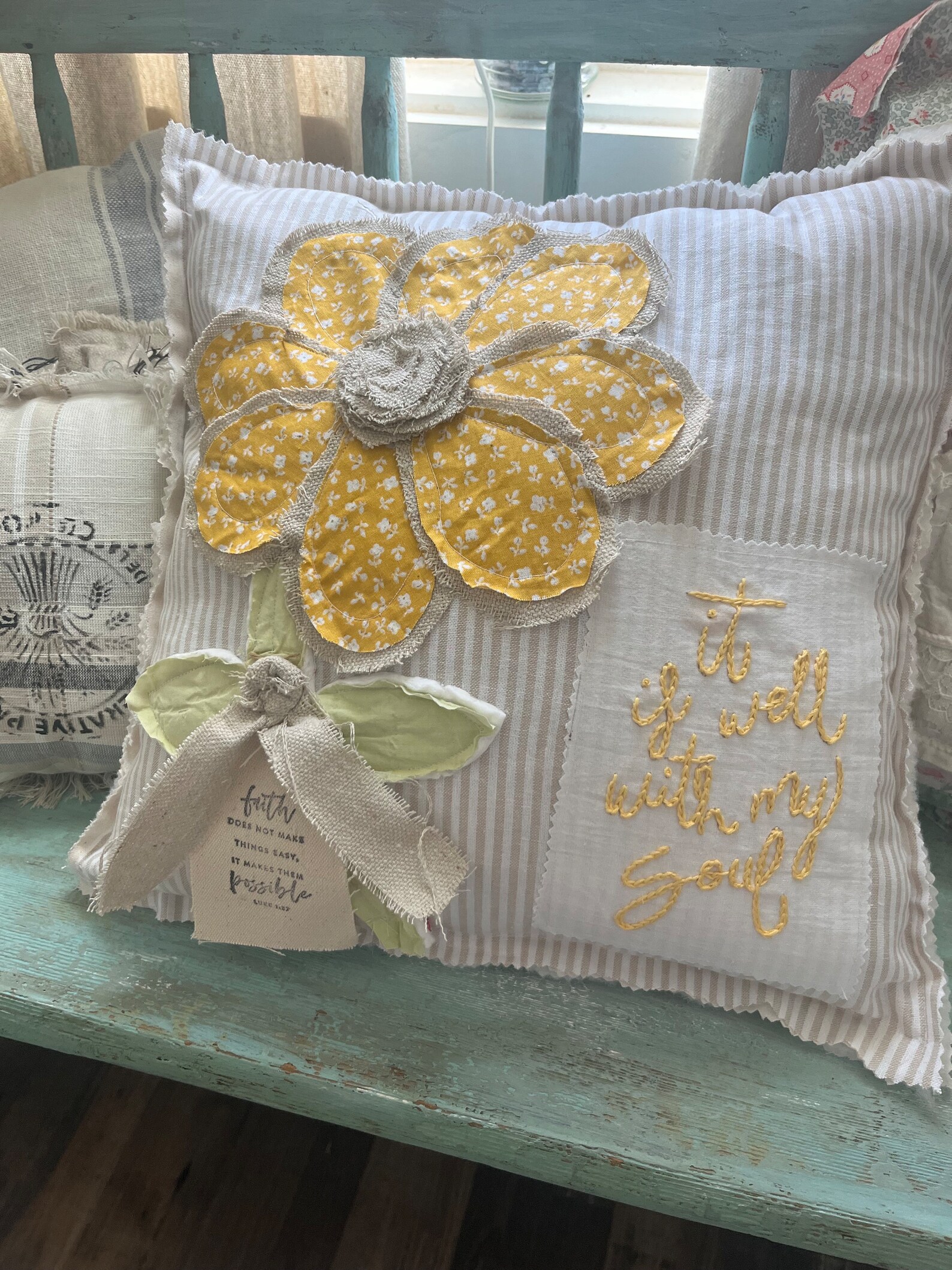 Shabby Farmhouse Pillow - Etsy