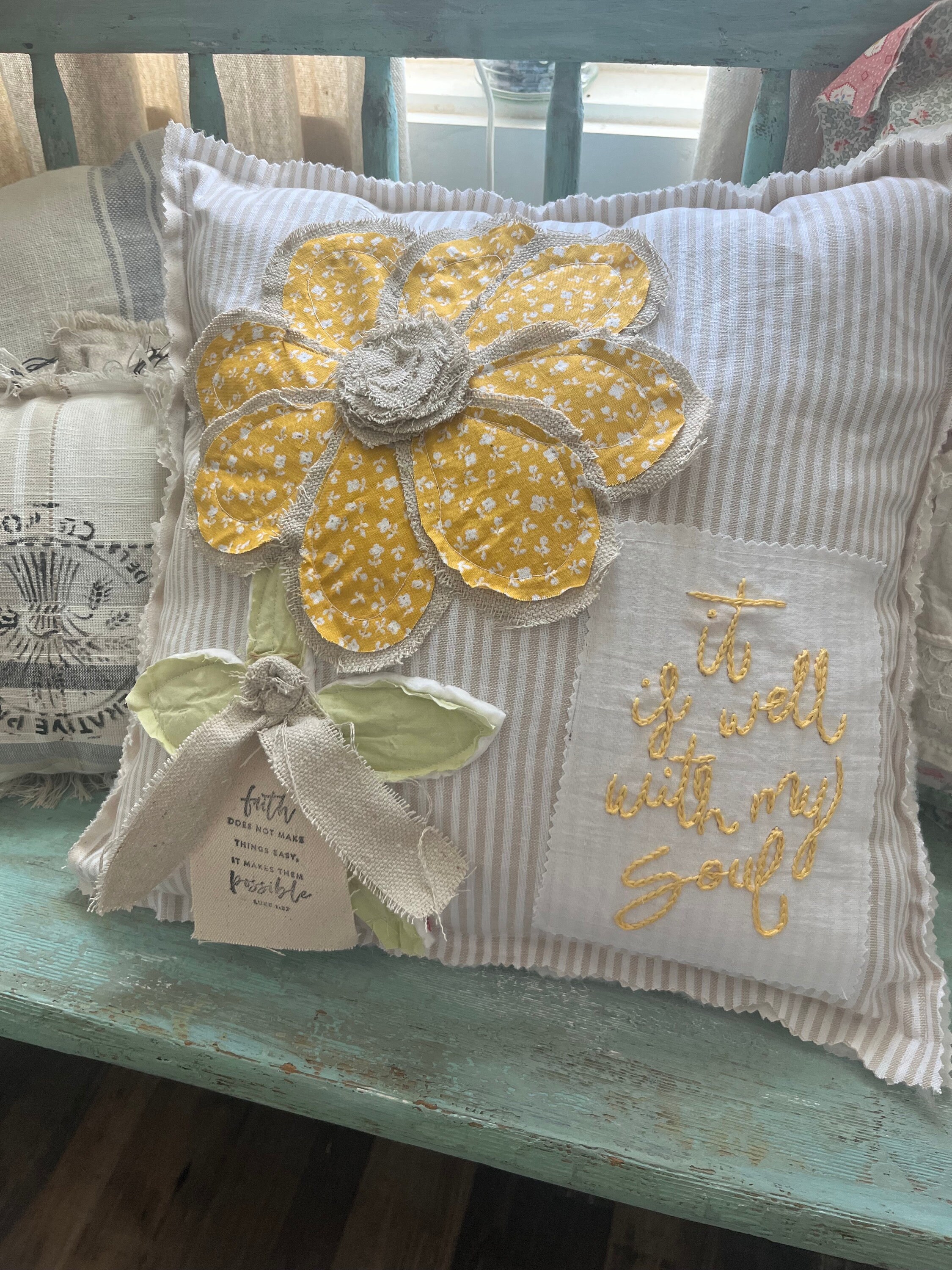 Shabby Farmhouse Pillow - Etsy