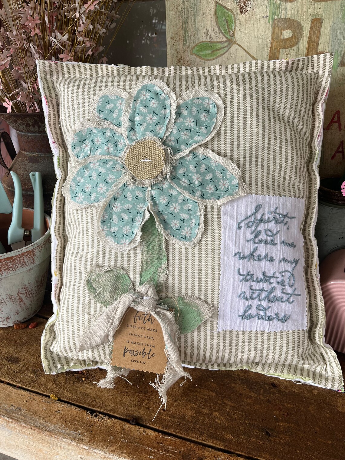 Shabby Farmhouse Pillow - Etsy
