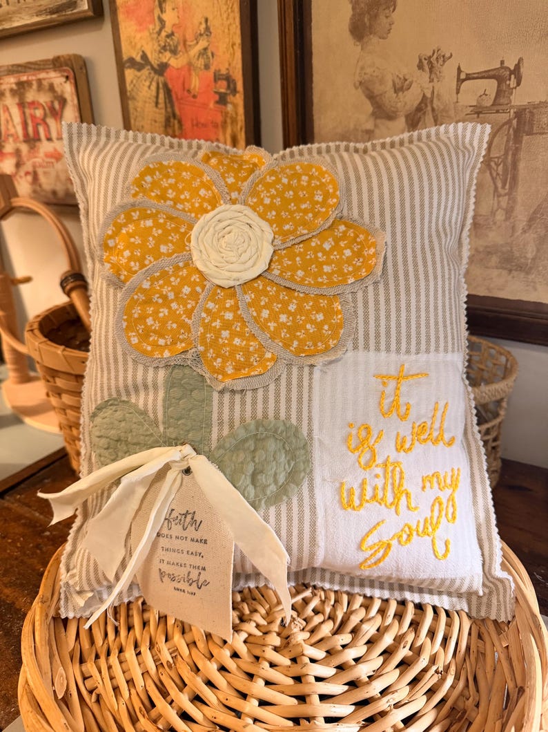 Shabby Farmhouse Pillow - Etsy