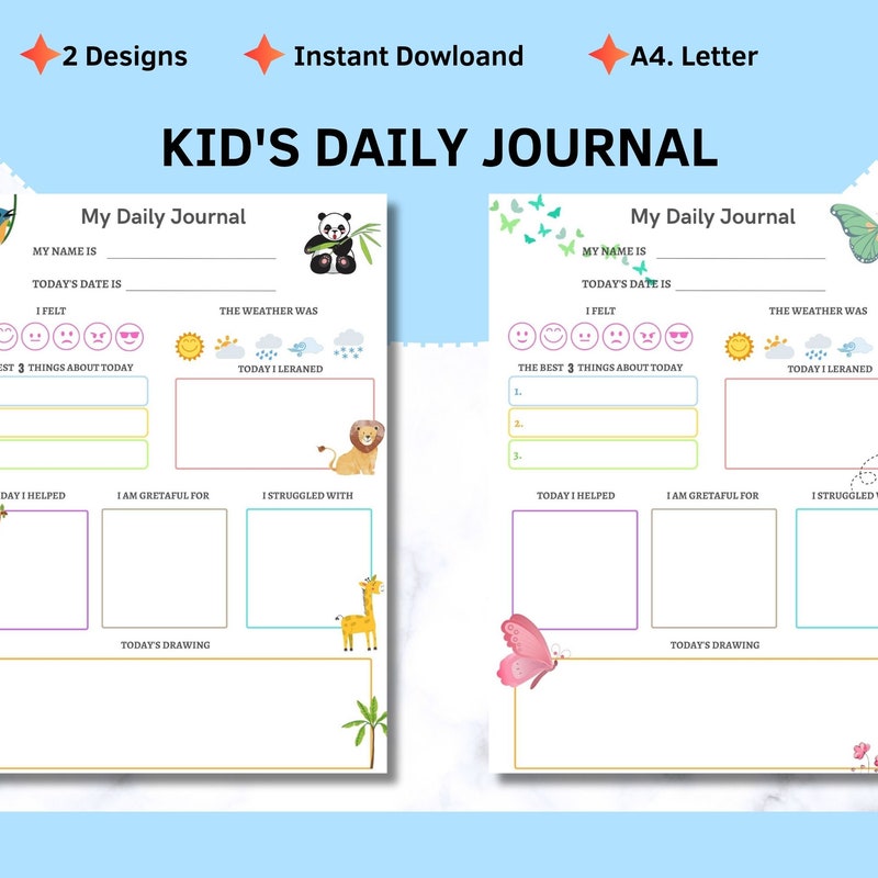 Daily Journal Printable - Etsy