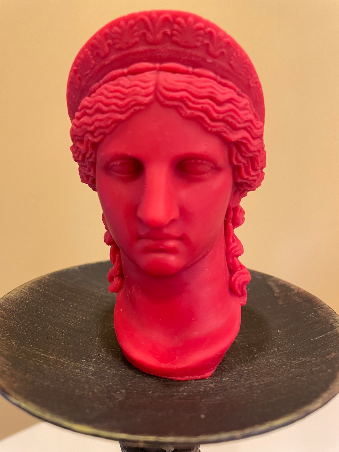 Custom Colors Hera Design Greek Goddess Bust Statue Candle Shaped ...