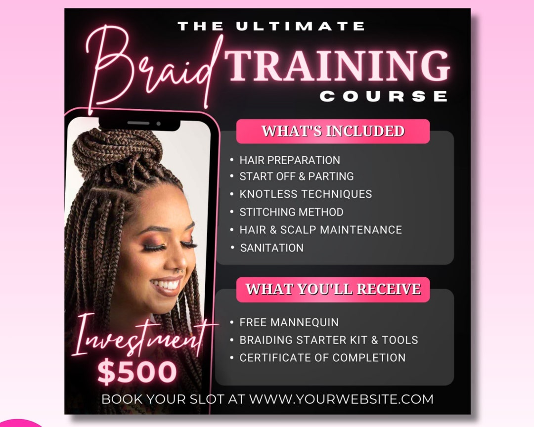 Braid Class Flyer, Braid Course Flyer, Braid Masterclass, Braid ...