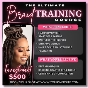 Braid Class Flyer, Braid Course Flyer, Braid Masterclass, Braid ...