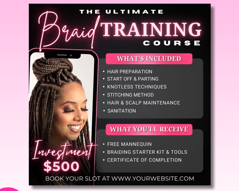 Braid Class Flyer, Braid Course Flyer, Braid Masterclass, Braid ...
