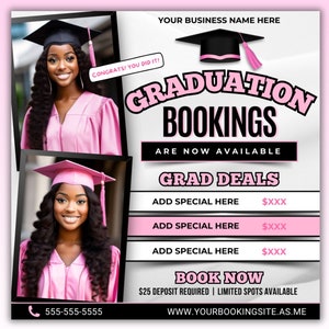 Graduation Booking Flyer, Graduation Special Flyer, Graduation Deals ...