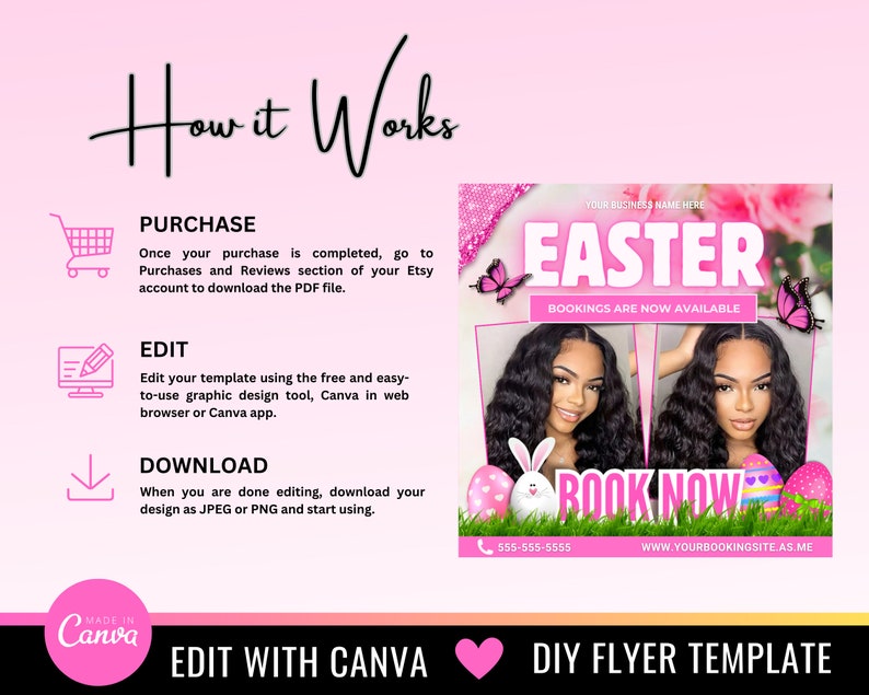 Easter Booking Flyer, Easter Special Flyer, Easter Appointments, Easter ...