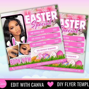 Easter Booking Flyer, Easter Special Flyer, Easter Sale, Easter Deals ...
