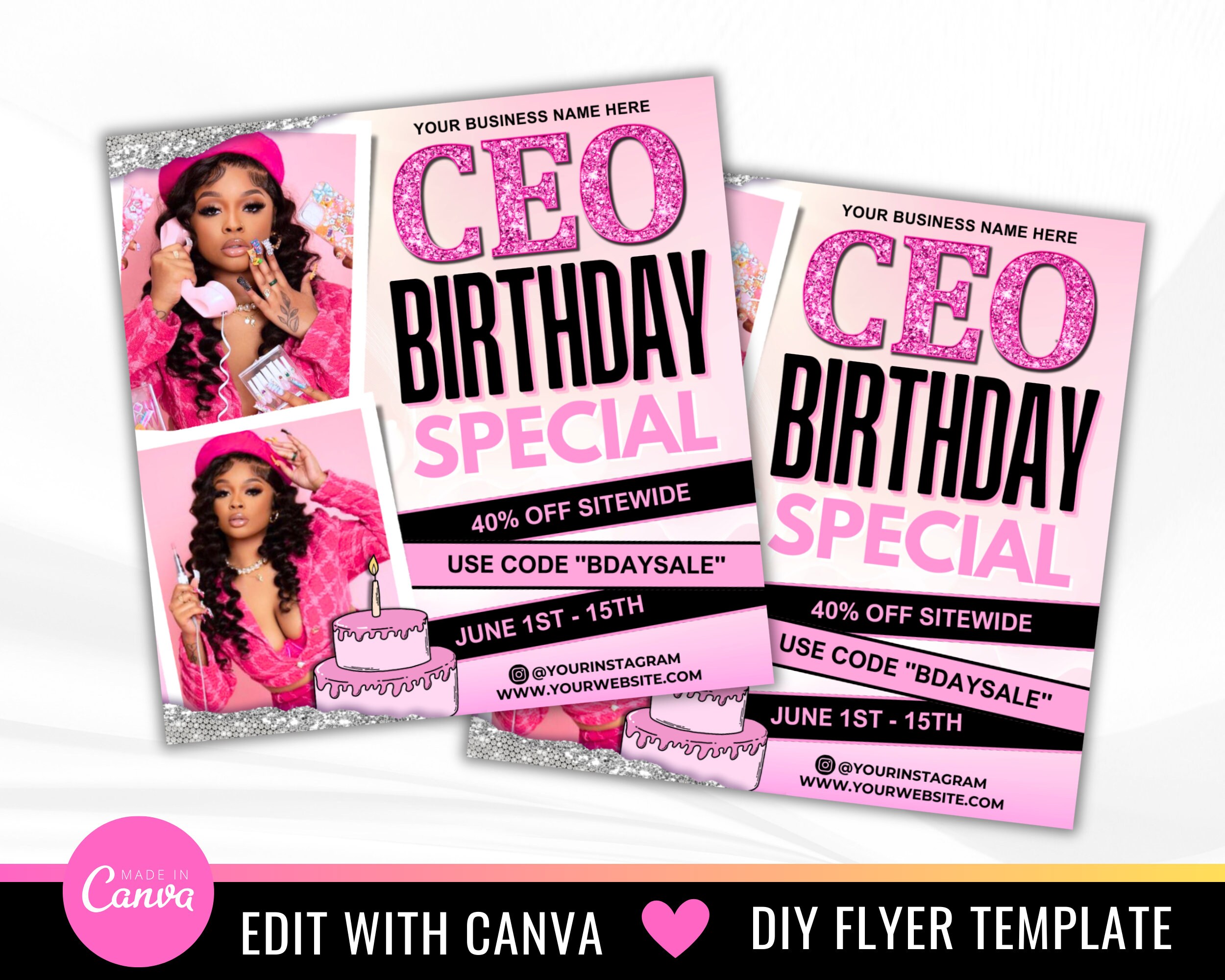 CEO Birthday Flyer, CEO Birthday Sale, CEO Birthday Special Flyer, Boss ...