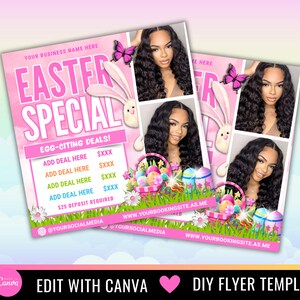 Easter Booking Flyer, Easter Special Flyer, Easter Sale, Spring Booking ...