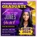 Purple Graduation Party Flyer: Canva Template (digital Download) - Etsy