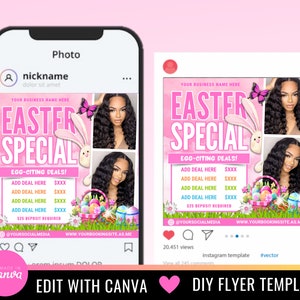 Easter Booking Flyer, Easter Special Flyer, Easter Sale, Spring Booking ...