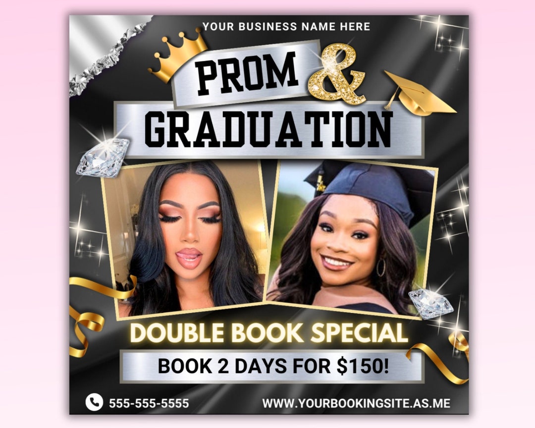 Prom and Graduation Flyer, Prom Booking Flyer, Graduation Booking Flyer ...