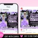 Purple Prom Send off Flyer, Prom Send off Invitation, Prom Party Flyer ...