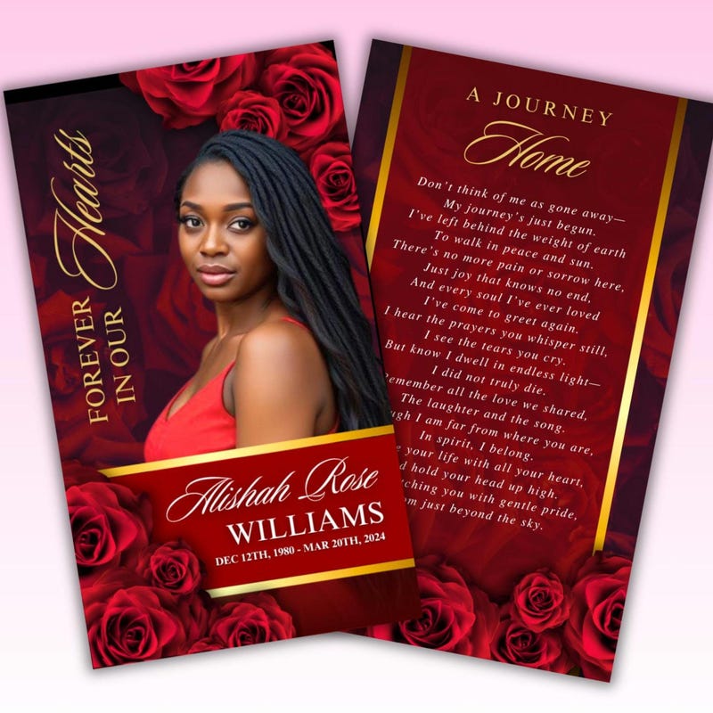 Mini Memorial Cards - Etsy