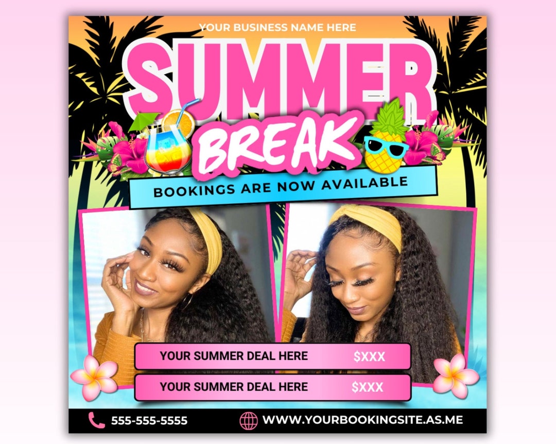 Summer Booking Flyer Summer Break Booking Flyer, Summer Special, Summer ...