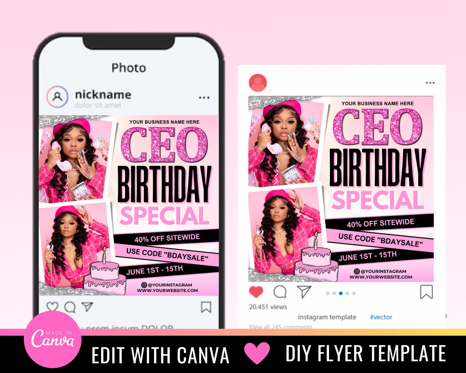 CEO Birthday Flyer, CEO Birthday Sale, CEO Birthday Special Flyer, Boss ...