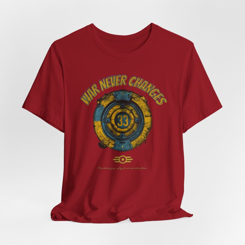 Fallout Tee Fallout4 Shirt Fallout Vault Dweller Tshirt Vault-tec War Never Changes Shirt ...