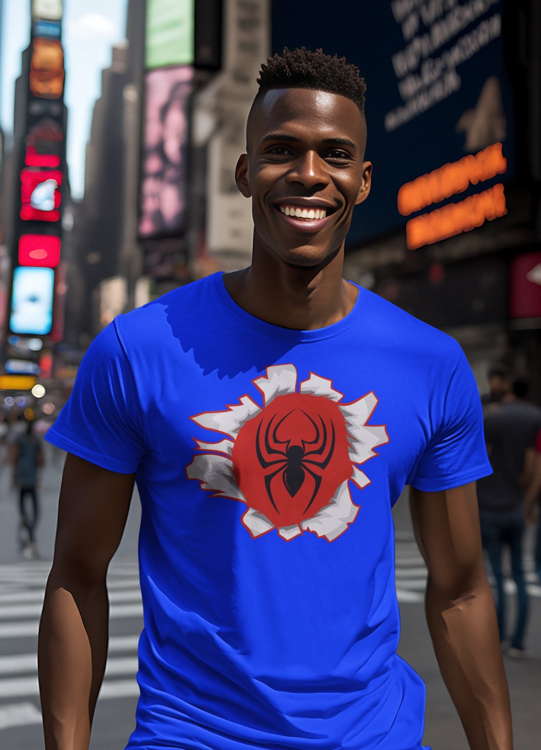 Spiderman T-shirt Peter Parker Tee Superhero Tee Spiderman Logo Tee ...