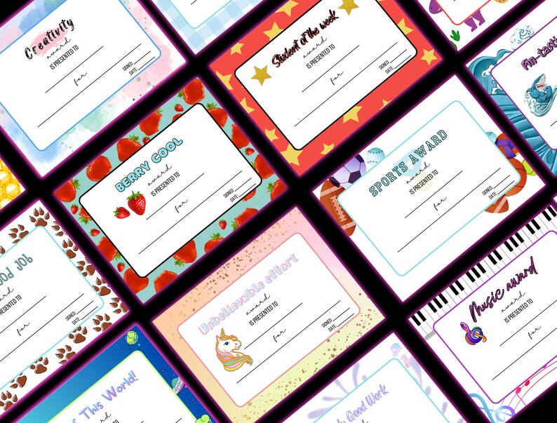 Awards for Kids, Awards Certificate, End of Year Awards, Awards and ...