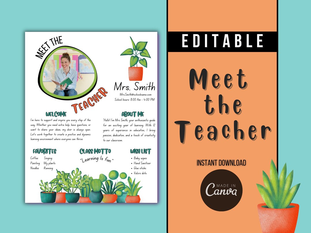 Meet The Teacher Teacher Template Back To School Flyer Teacher meet-the-teacher-teacher-template-back-to-school-flyer-teacher