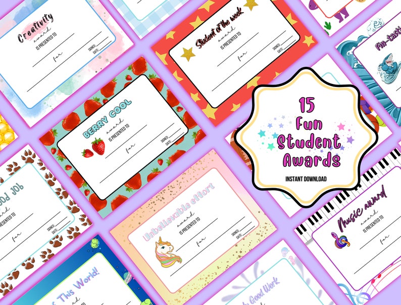 Awards for Kids, Awards Certificate, End of Year Awards, Awards and ...