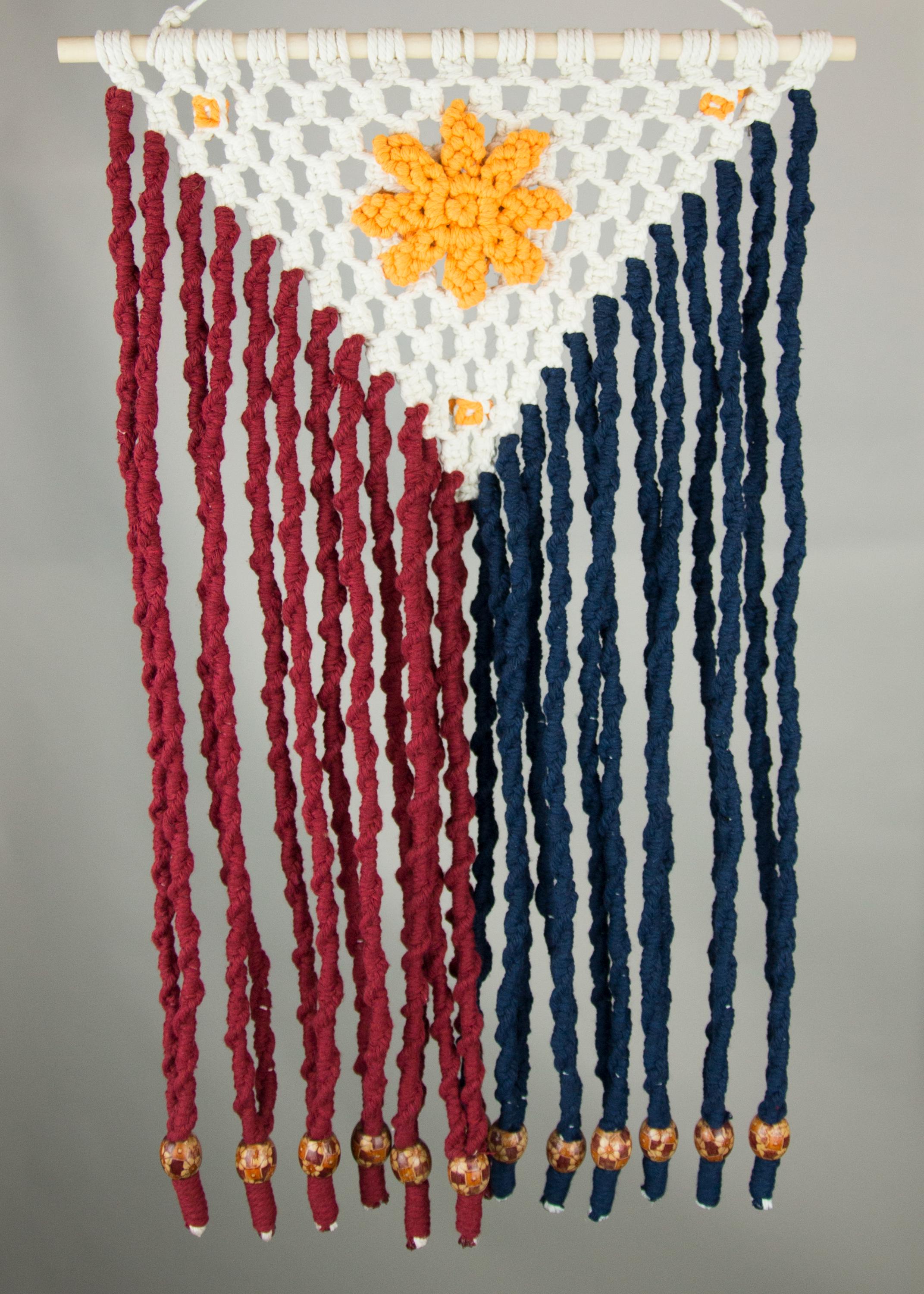 Handmade Filipino Flag Macrame Wall Art. - Etsy