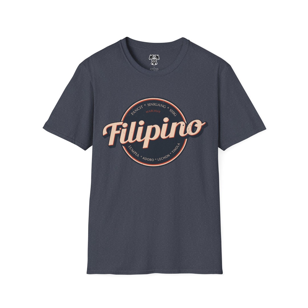 Distressed Filipino Badge Unisex Softstyle T-shirt - Etsy