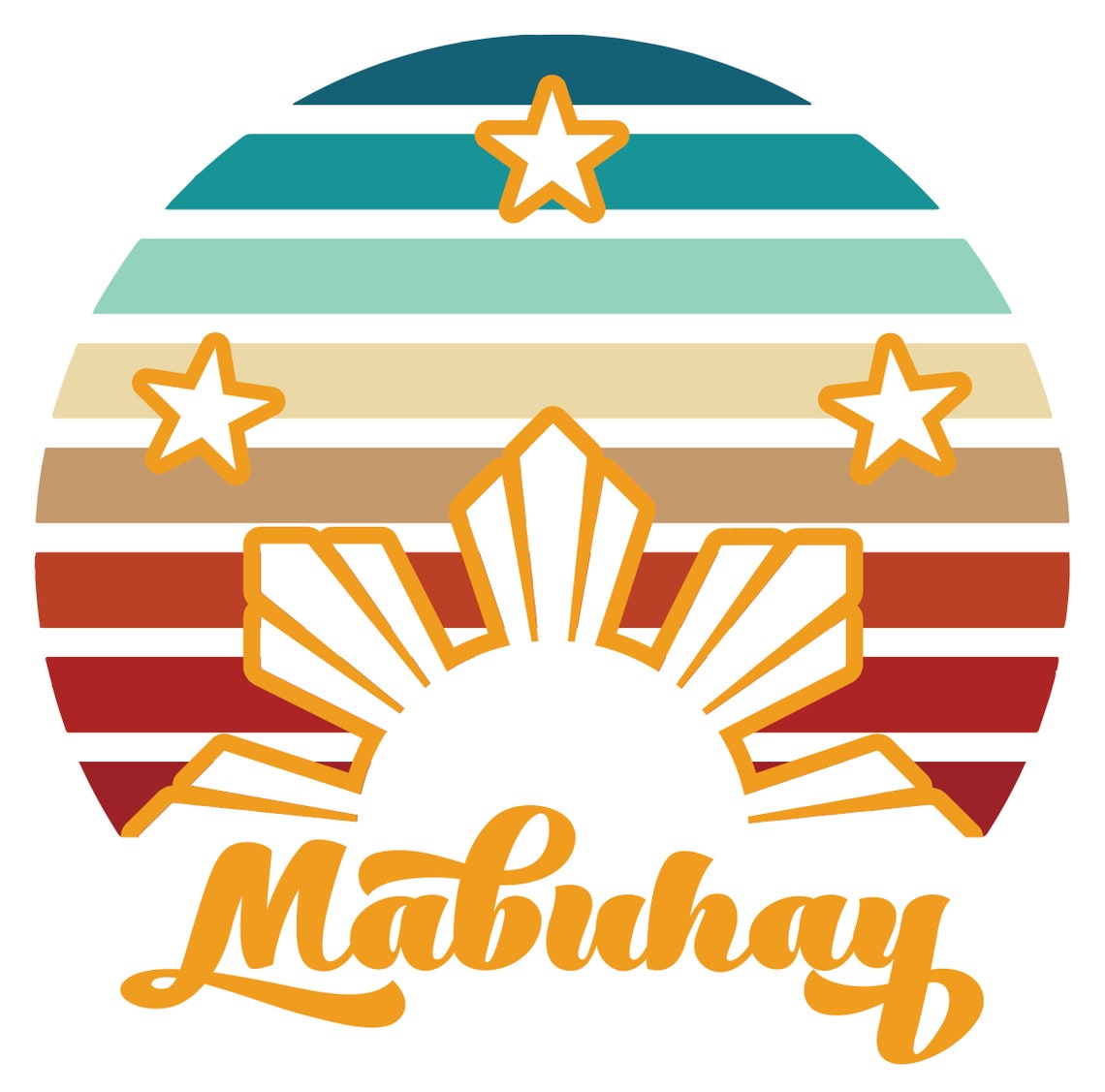 Mabuhay Retro Sunset - Etsy