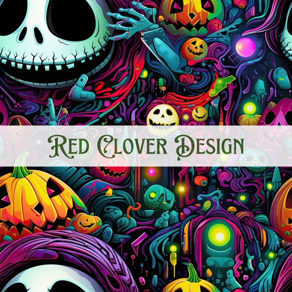 Jack Skellington Seamless Pattern - Etsy