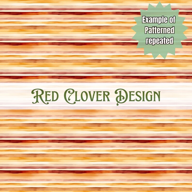 Autumn Stripes Seamless Pattern, Fall Seamless Pattern, Orange Brown ...