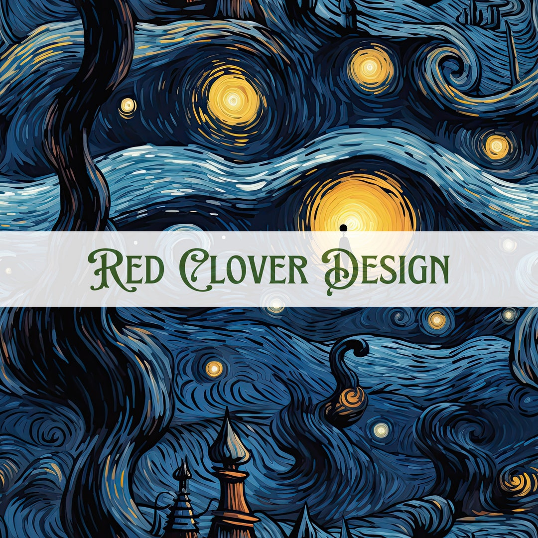 NBC Starry Night Seamless Pattern, Van Gogh Seamless Pattern, Jack ...