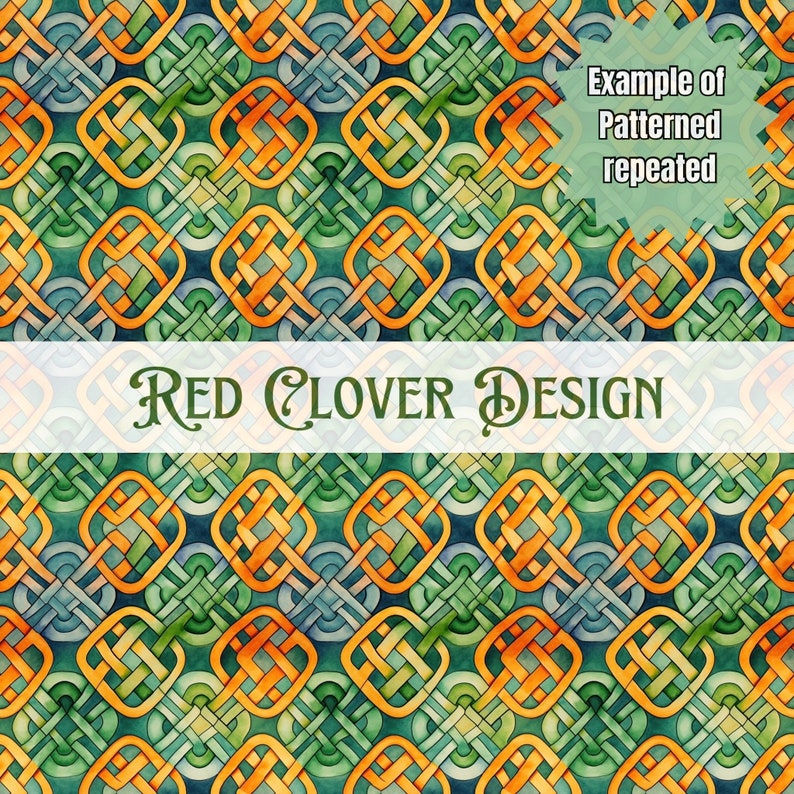 Celtic Knot Seamless Pattern, Celtic Seamless Pattern, Gaelic Seamless ...