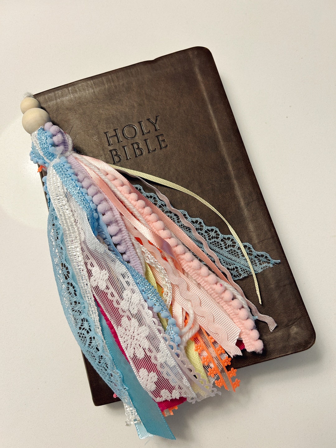 Handmade Pastel Ribbon Bible Tassel Bookmark - Etsy