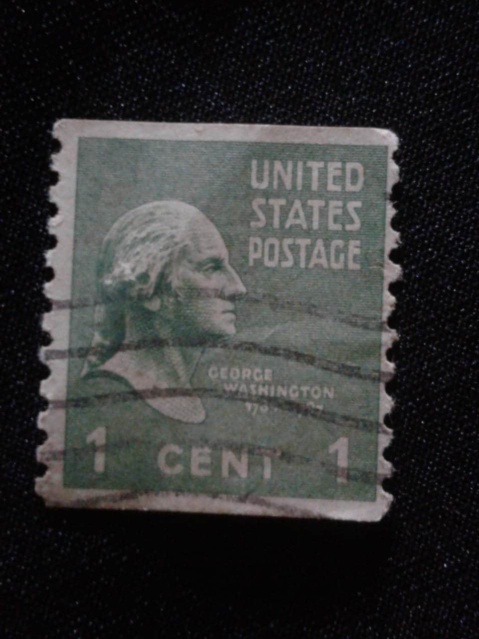 George Washington 1 Cent Stamp - Etsy