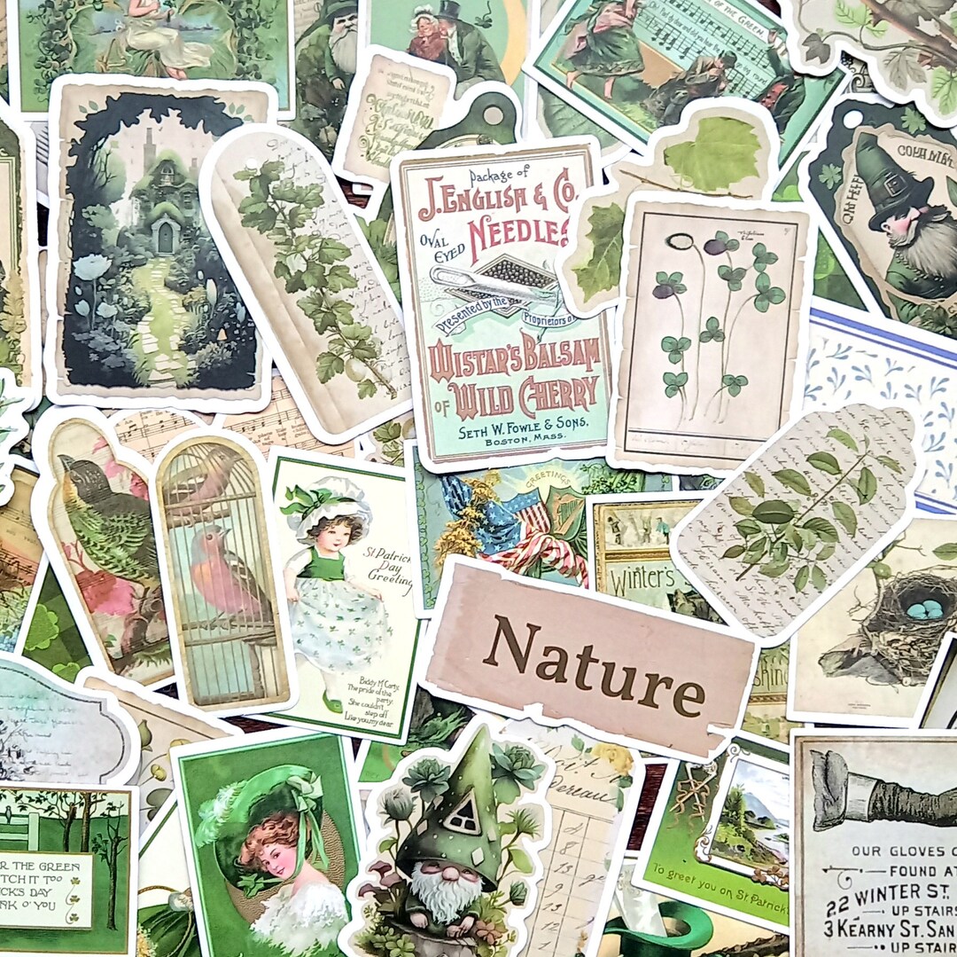 20 Irish Stickers. St Patrick's Day Sticker Pack. Leprechauns, Clover ...