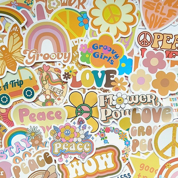 Hippie Sticker - Etsy