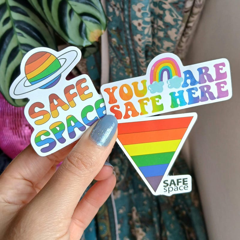 Gay Safe Space Sticker - Etsy UK