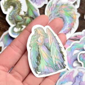 20 Mythical Creatures Stickers. Mermaids, Dragons, Angels Pastel ...