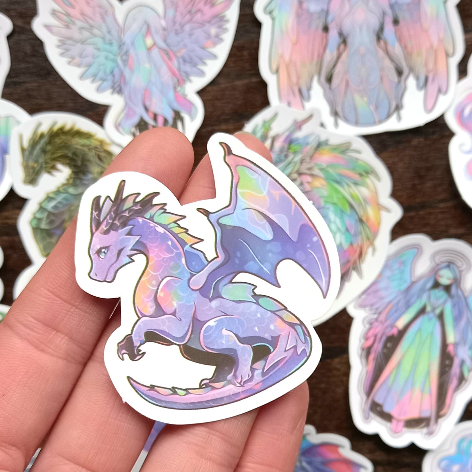 20 Mythical Creatures Sticker Pack: Pastel Mermaid, Dragon, Angel ...