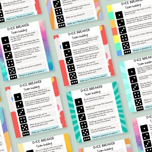 Team Building Dice Breakers Game: Team Tasks, Questions, Challenges - Etsy