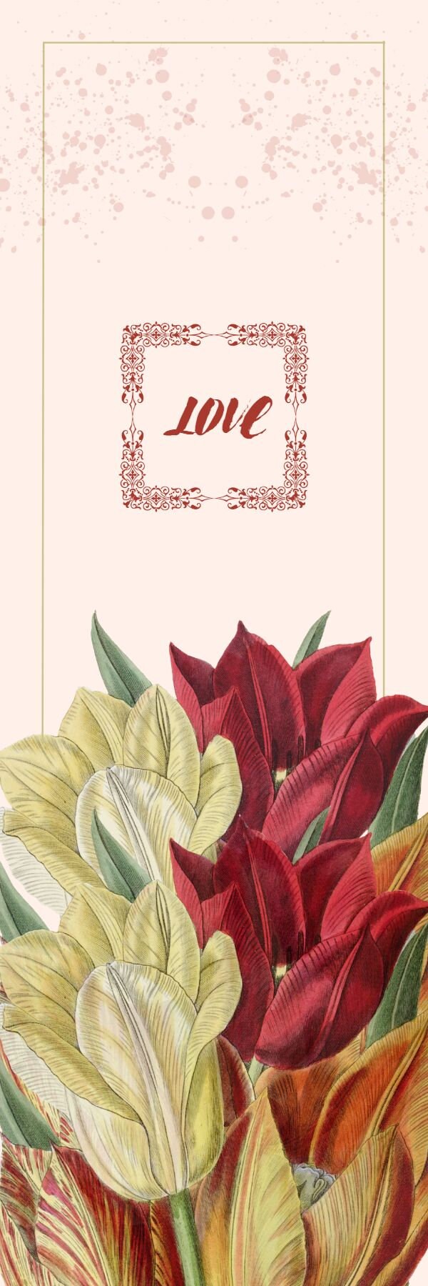 Flower Bookmark, Printable Bookmarks, Bookmark Set, Digital Bookmark ...