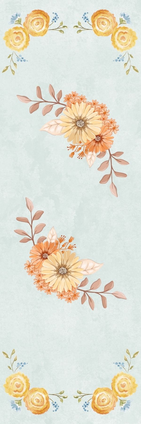 Flower Bookmark, Printable Bookmarks, Bookmark Set, Digital Bookmark ...
