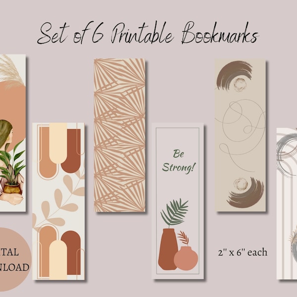 Printable Bookmarks - Etsy