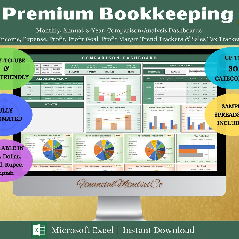 Church Bookkeeping Template - Etsy